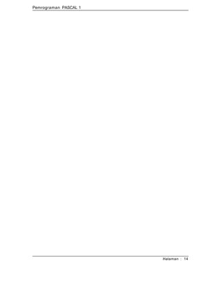 2 konsep dasar pascal | PDF