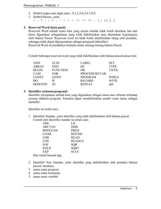 2 konsep dasar pascal | PDF