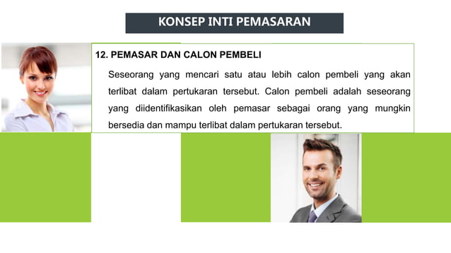 konsep inti peranan manajemen pemasaran | PPT