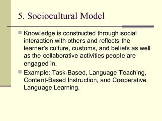 the nature of approaches and methods in language | PPT