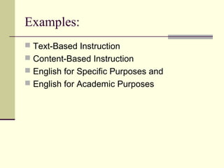 the nature of approaches and methods in language | PPT