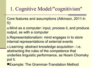the nature of approaches and methods in language | PPT