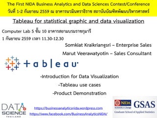 Tableau for statistical graphic and data visualization | PDF