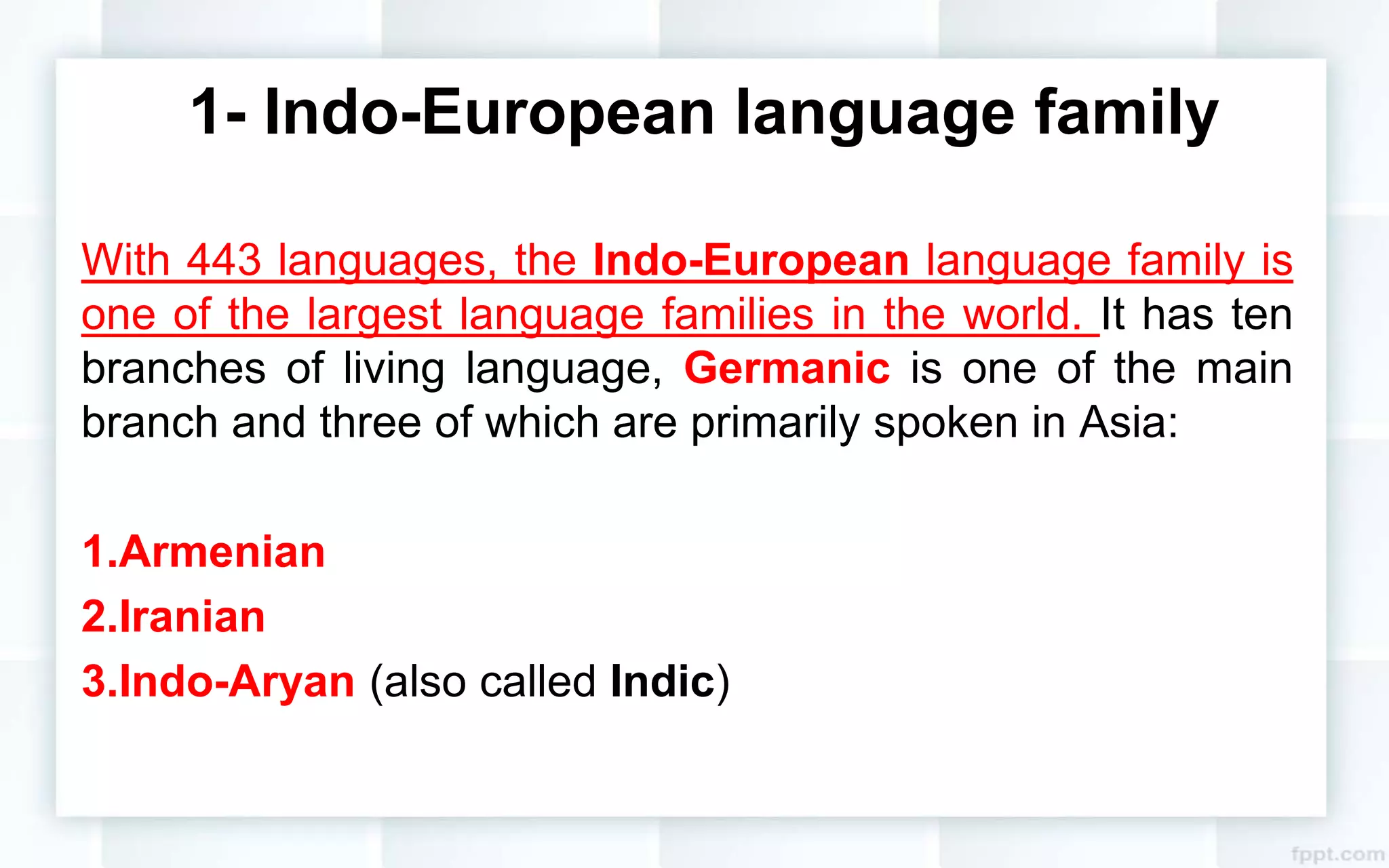 Language families | PPT