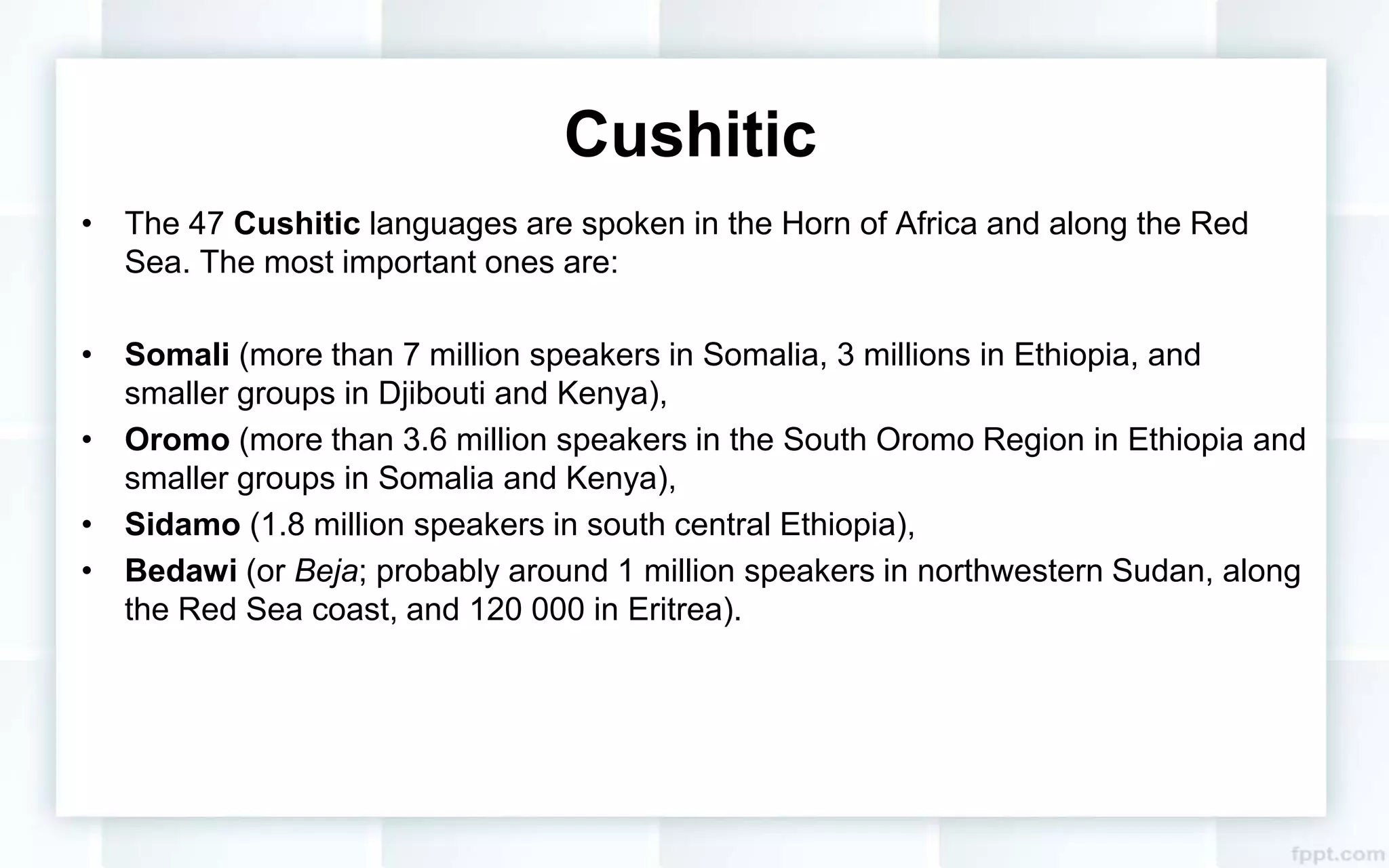 Language families | PPT
