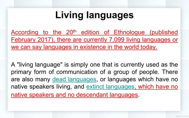 Language families | PPT
