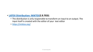 2 LaTex Installation | PPTX | Desktop Publishing | Computer Software and Applications