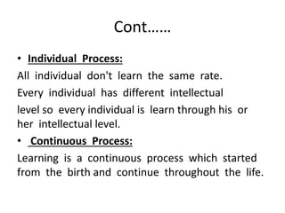 learning and their types | PPTX