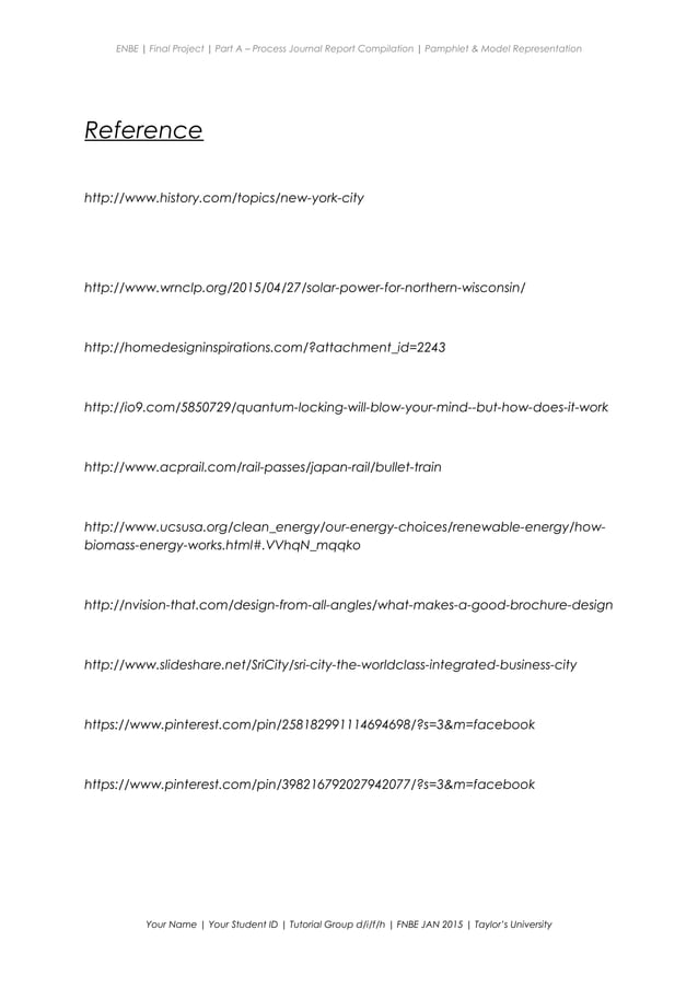 Process Journal Compilation | PDF