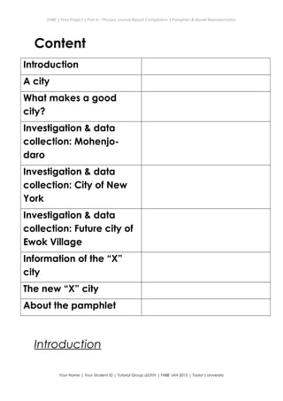 Process Journal Compilation | PDF