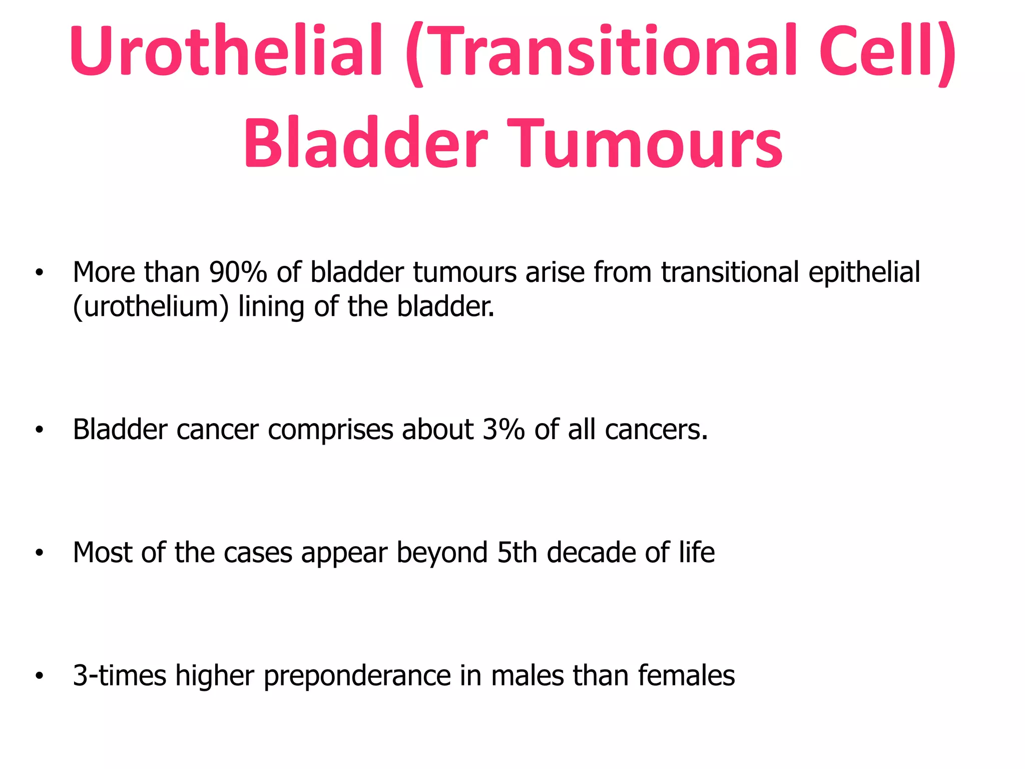 RENAL CELL CARCINOMA, Urothelial (Transitional Cell) Bladder Tumours | PPTX