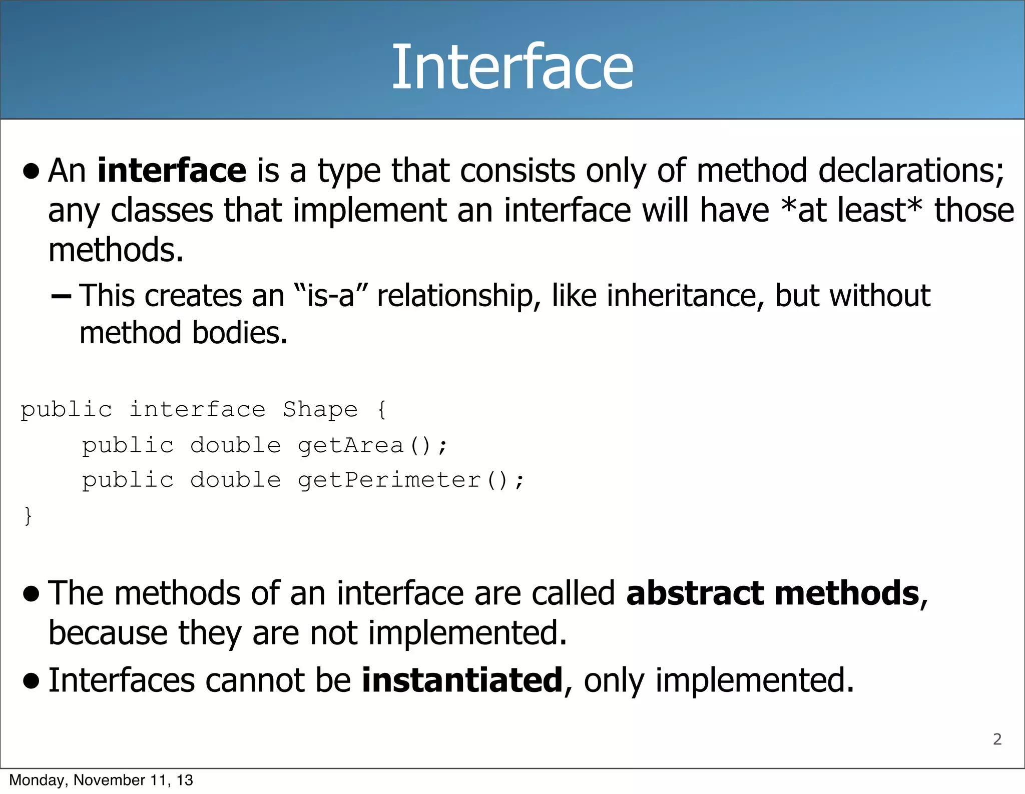 2 m3.w1.d2 - interfaces | PDF | Programming Languages | Computing