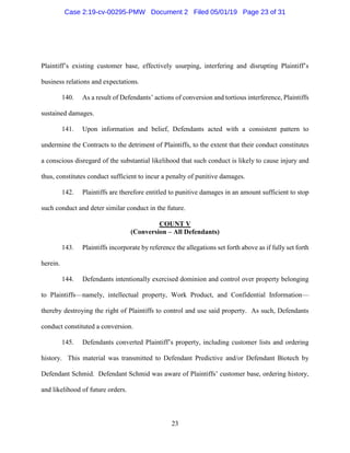 Surgenex v. Predictive | PDF | Legal Services Industry | Industries