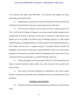 Surgenex v. Predictive | PDF | Legal Services Industry | Industries