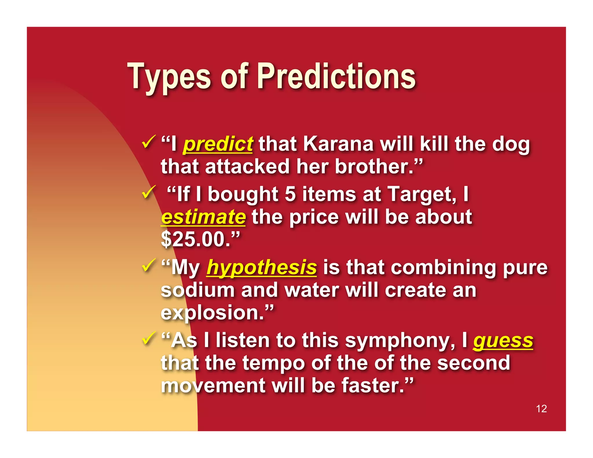 Making Predictions | PDF
