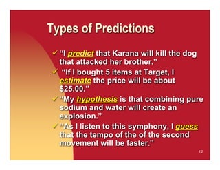 Making Predictions | PDF