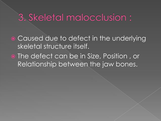 2. malocclusion | PPT
