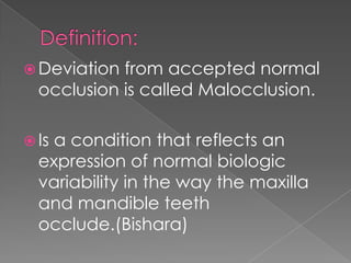 2. malocclusion | PPTX