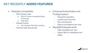 Die Neuheiten in MariaDB Enterprise Server | PPT