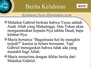 2 masa-kecil-yesus | PPT
