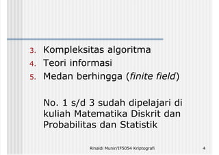 kriptografi matematika | PDF