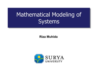 2-Mathematical Modeling of Systems.ppt