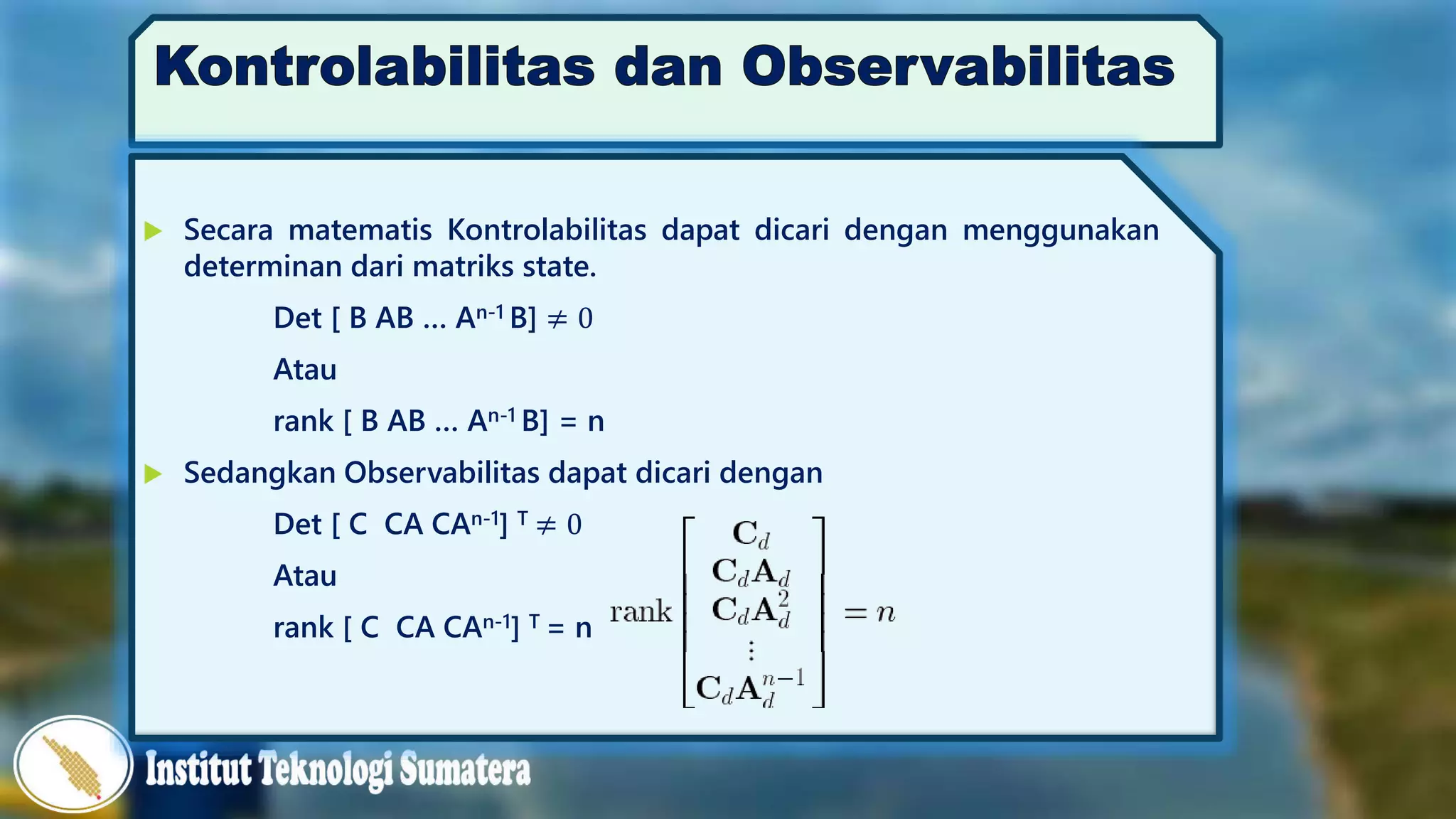 mathematical modelling of siso system | PPT