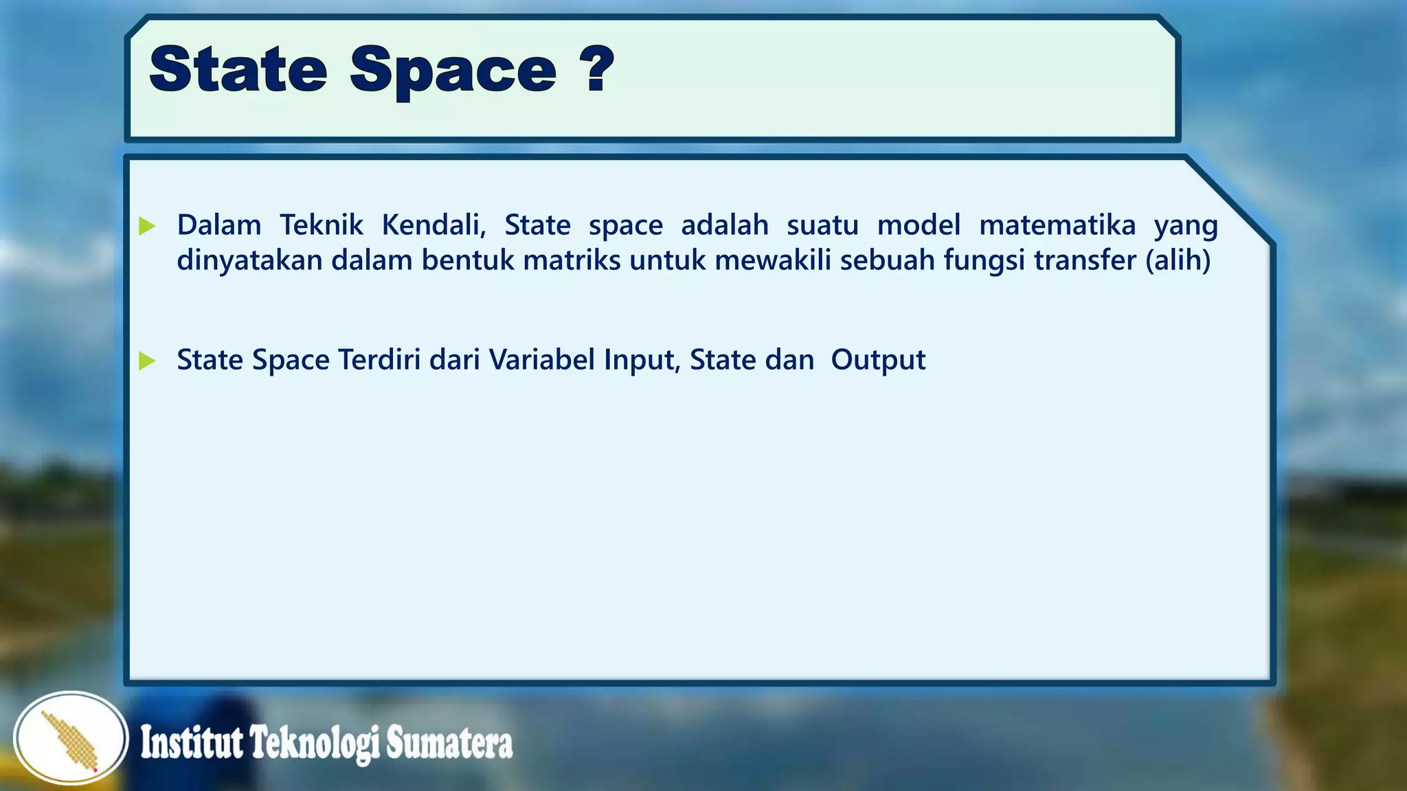 mathematical modelling of siso system | PPT