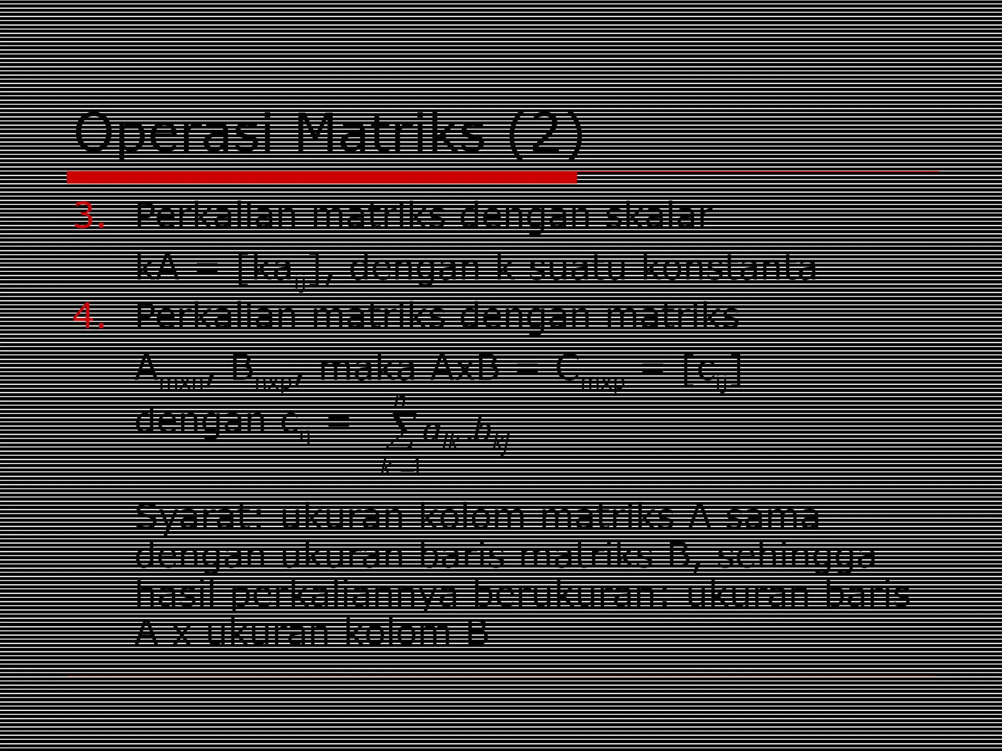 Persamaan Matrik dan operasi matriks.ppt