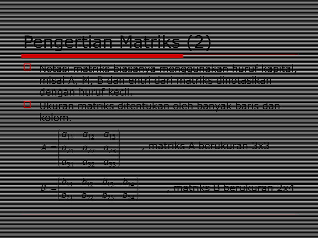 Persamaan Matrik dan operasi matriks.ppt