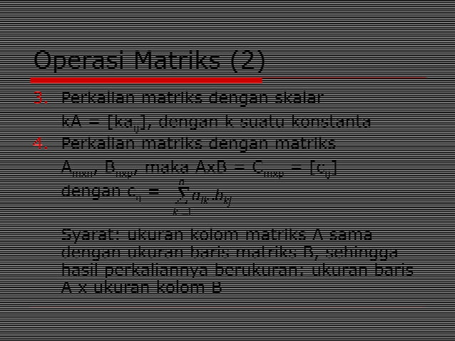 Persamaan Matrik dan operasi matriks.ppt