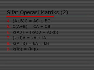 Persamaan Matrik dan operasi matriks.ppt