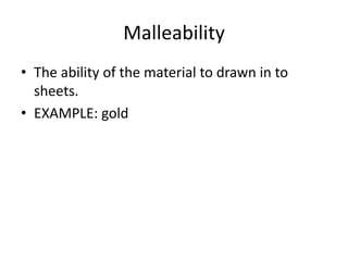 mechanical properties of materials | PPTX