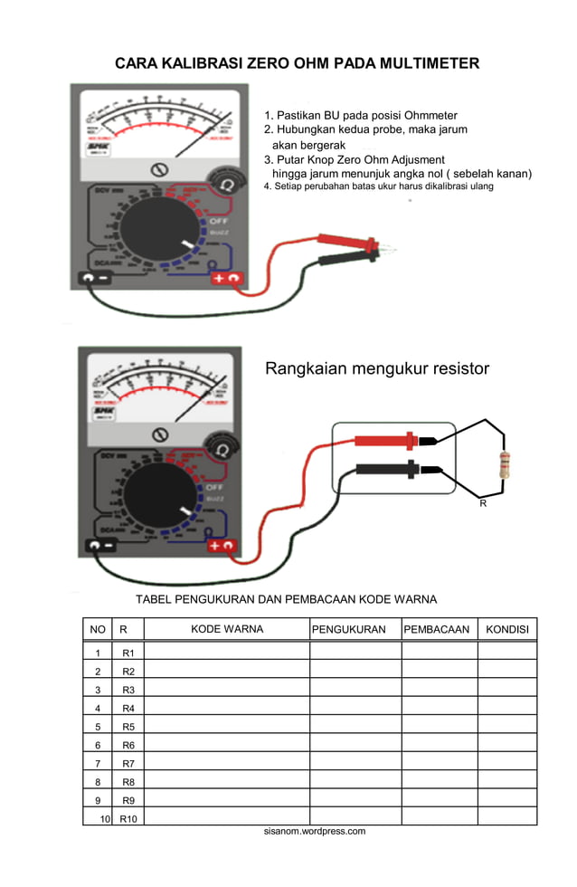 2 mengukur-tahanan-dengan-multimeter | PDF
