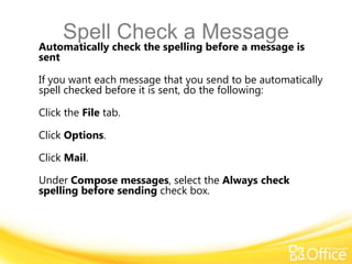 Messages - MS Outlook | PPTX