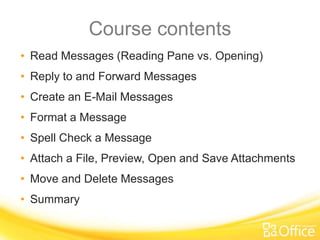 Messages - MS Outlook | PPTX