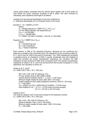 2 meter vertical dipole array | PDF