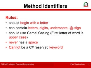 Methods in c# (1) | PPT