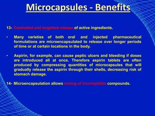 Microencapsulation Techniques | PPTX