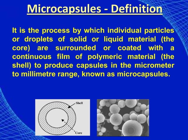Microencapsulation Techniques | PPT