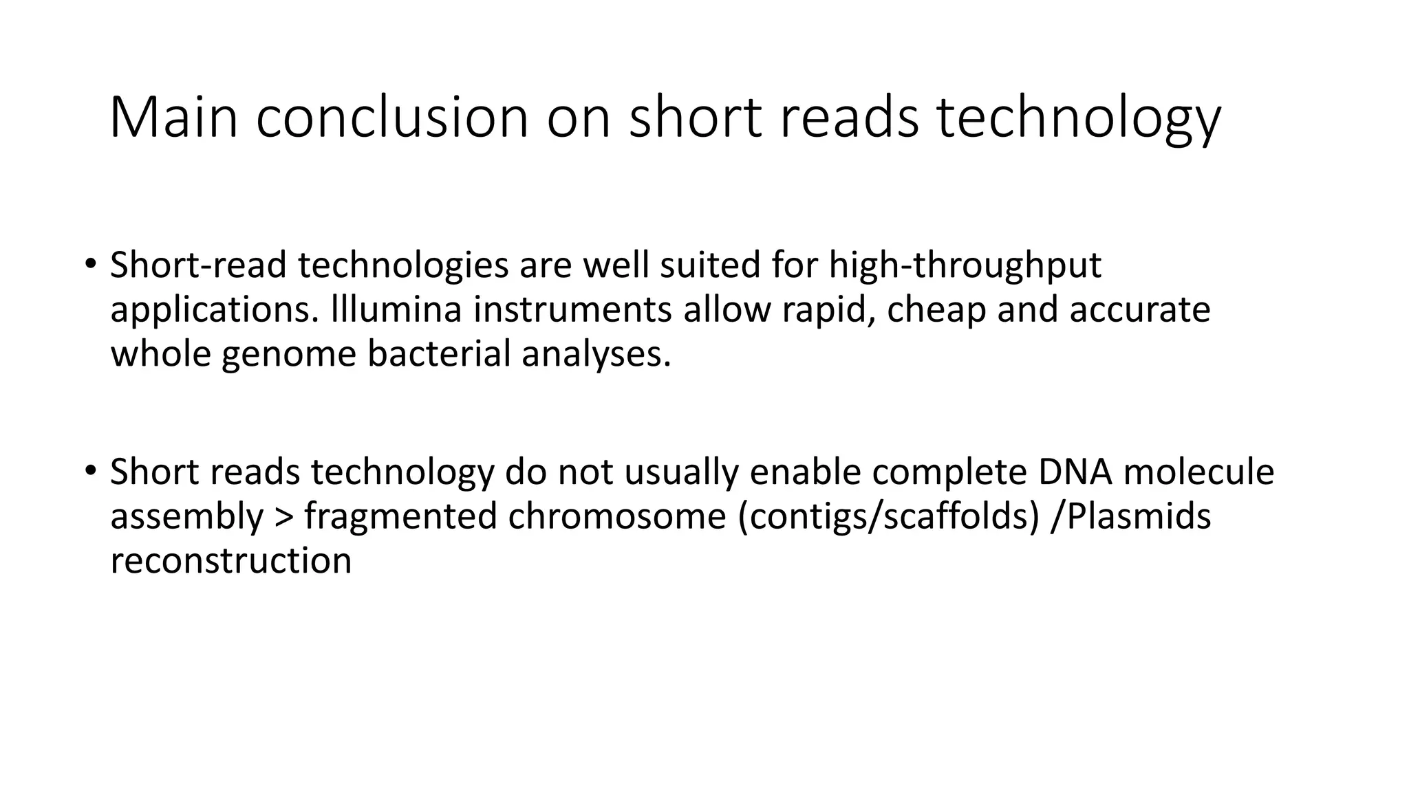 Overview of the commonly used sequencing platforms, bioinformatic search tools and databases ...