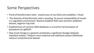 Overview of the commonly used sequencing platforms, bioinformatic search tools and databases ...