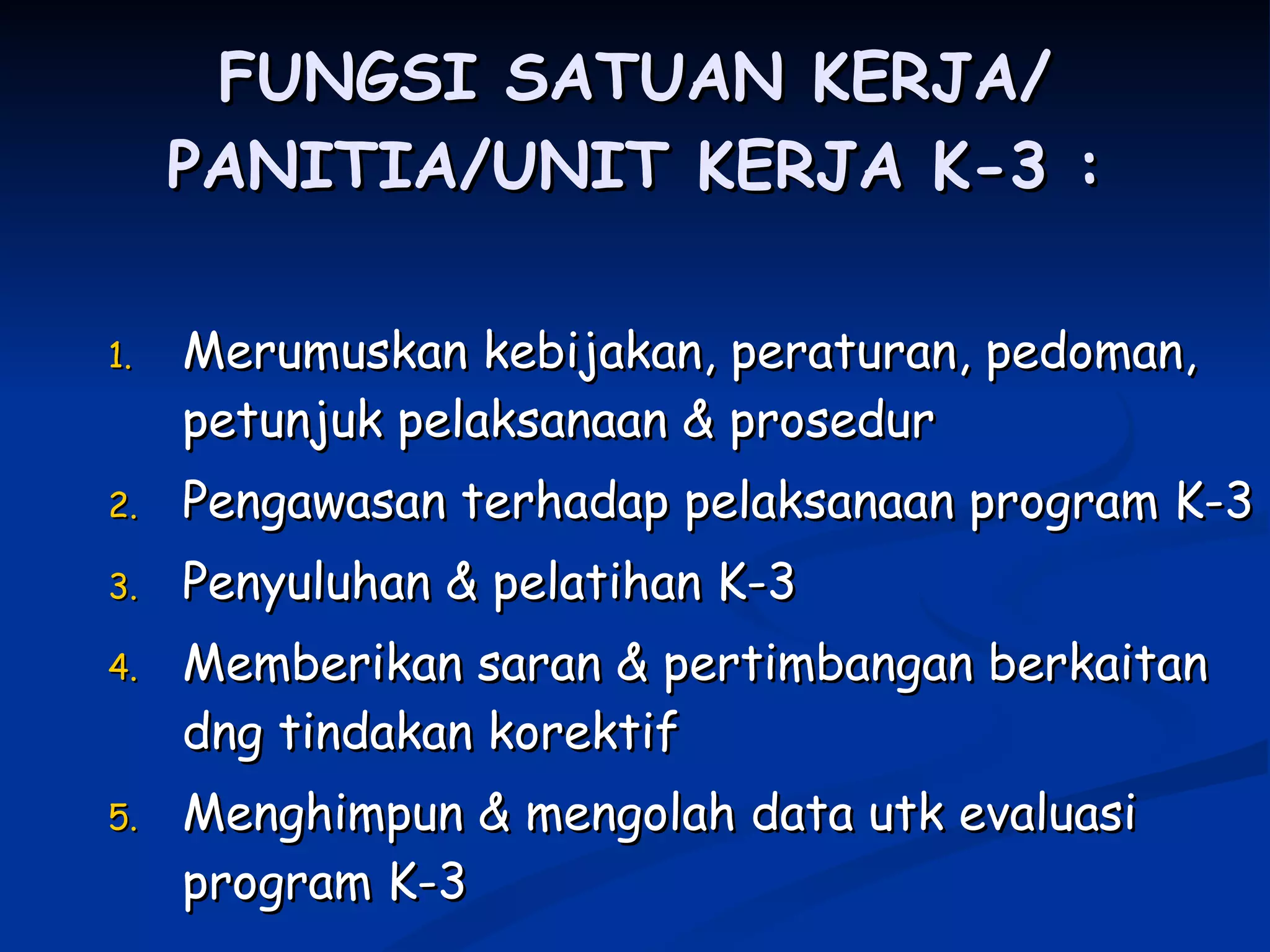 Manajemen K3 Rs Ppt