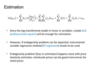 Promotion Analytics - Module 2: Model and Estimation | PPTX