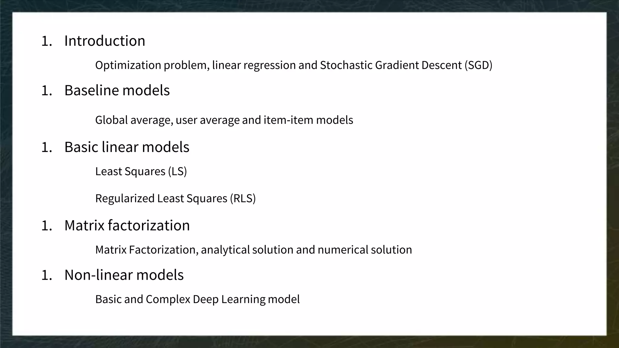 Recommender Systems from A to Z – Model Training | PPTX