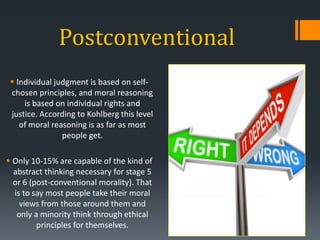 Moral Development Theory - Kohlberg | PPTX