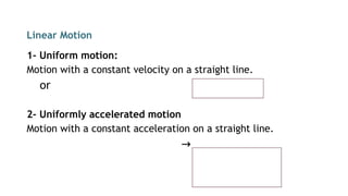 Introduction to motion for high school students | PPTX