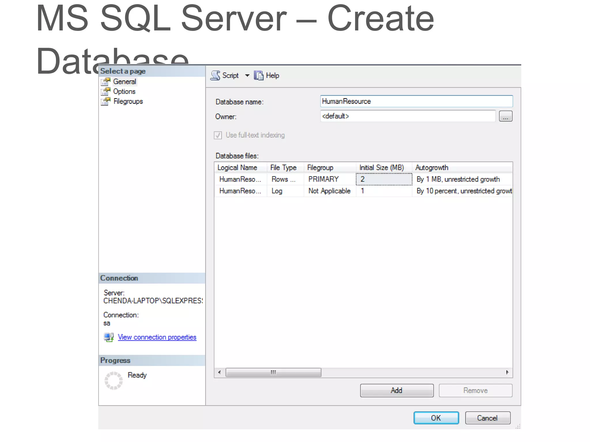 Chapter 2: Ms SQL Server | PPTX | Databases | Computer Software and ...