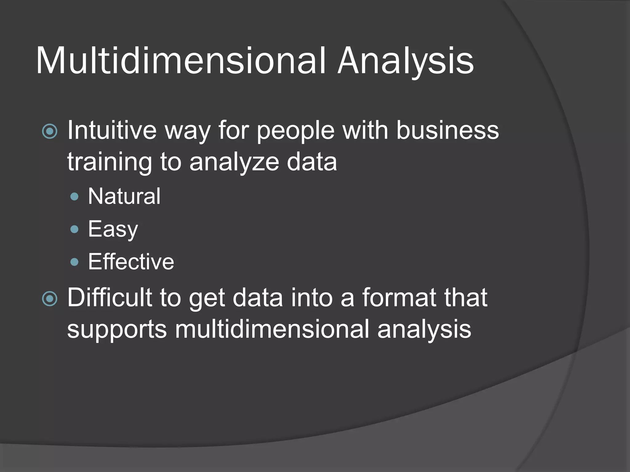 Business Intelligence: Multidimensional Analysis | PDF | Databases | Computer Software and ...
