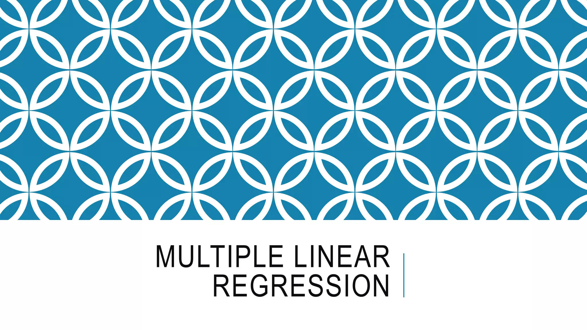 multiple linear regression | PPTX